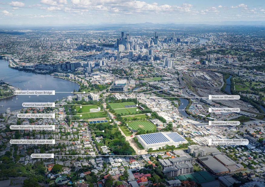 Concept designs released for Olympic sports precinct | ArchitectureAu