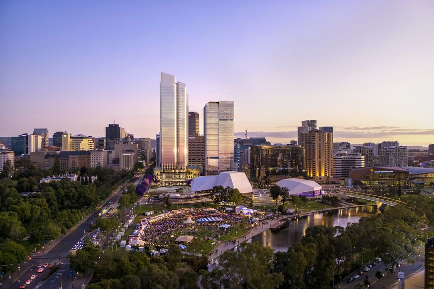 High-rise tower proposed for Adelaide's Festival Plaza in lieu of ...