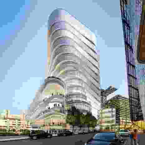 UTS unveils twisted neighbour to brutalist tower | ArchitectureAu