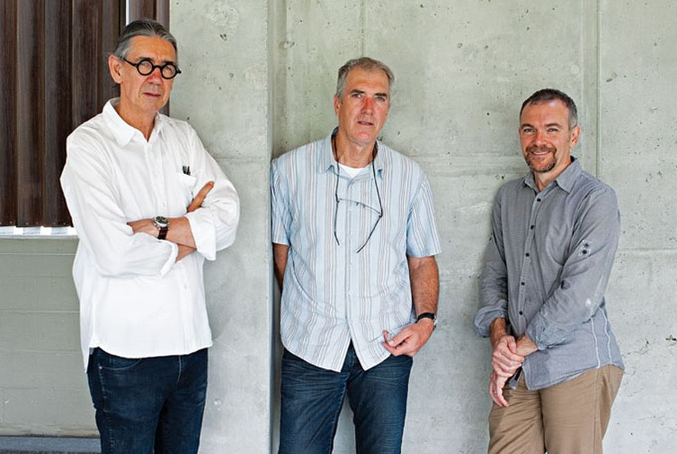 Robert Riddel, Geoff Cook and David Gole of Riddel Architecture ...