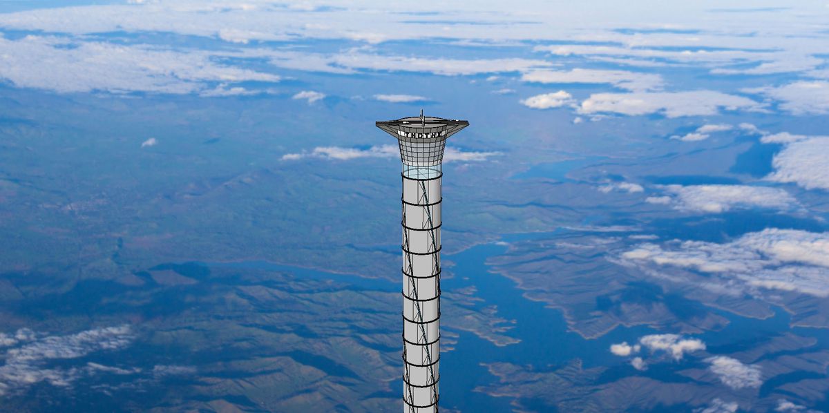Inflatable tower to the edge of space | ArchitectureAu