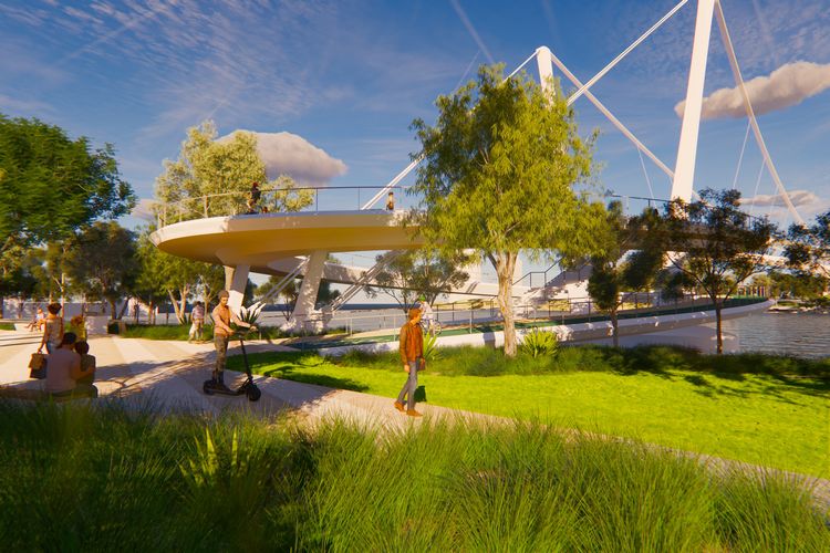 Two more green bridges for Brisbane | ArchitectureAu