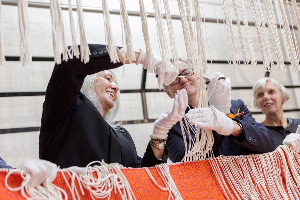 John Wardle Architects' tapestry unveiled | ArchitectureAu