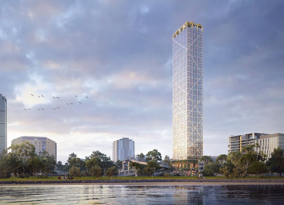 Biophilic hybrid timber tower proposed for South Perth | ArchitectureAu