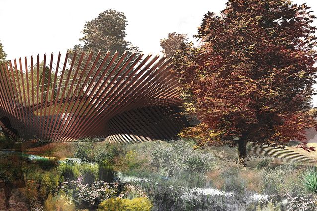 Freefall: A spiralling sculpture | ArchitectureAu