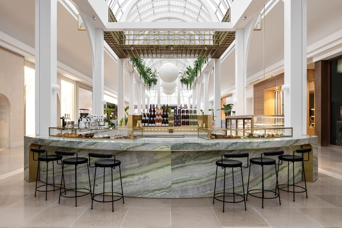 A textural oasis: Au79 Cafe Chadstone | ArchitectureAu