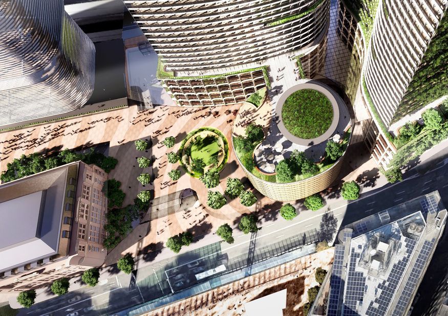 Sculptural towers proposed for Sydney's tech hub | ArchitectureAu