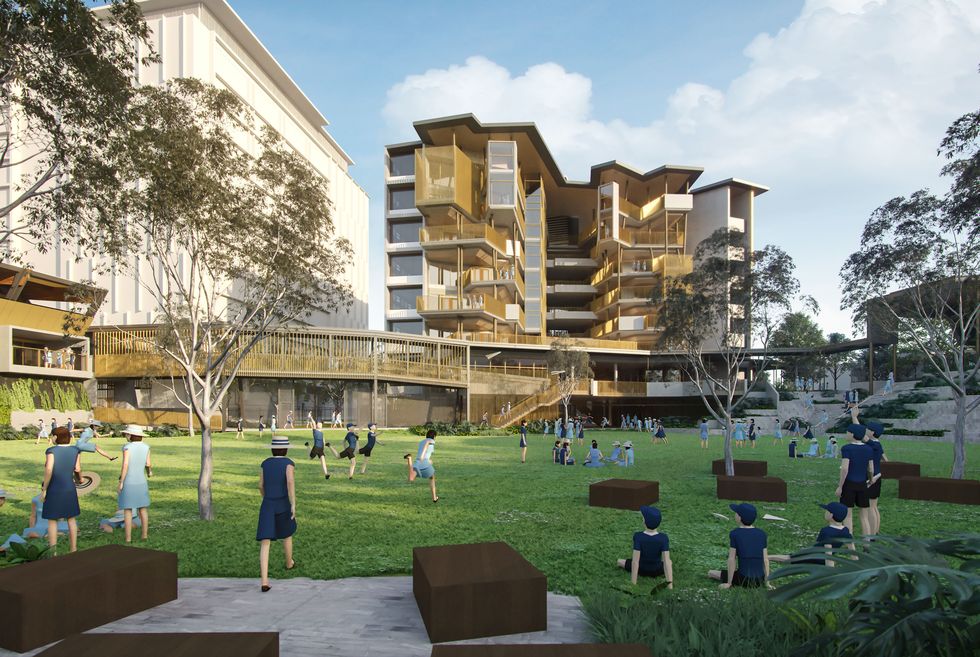First sod turned for Brisbane’s first vertical school | ArchitectureAu