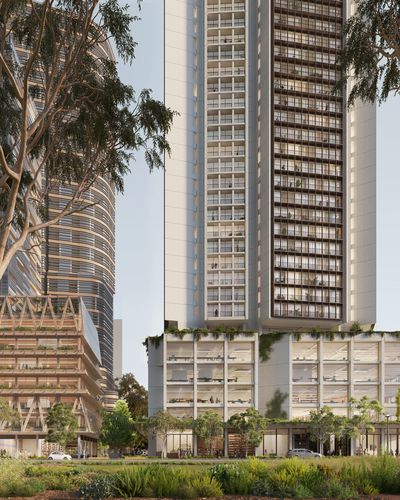 Two towers proposed for Parramatta riverfront | ArchitectureAu