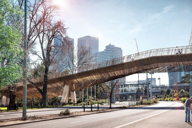 New Melbourne bridge from Wardle, NADAAA | ArchitectureAu