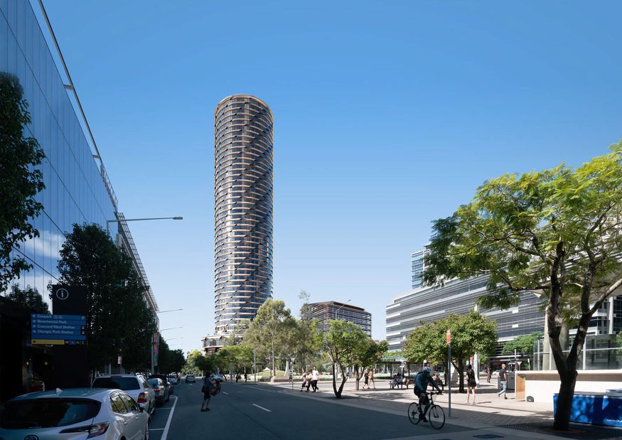 45-storey tower proposed as part of Sydney Olympic Park development ...