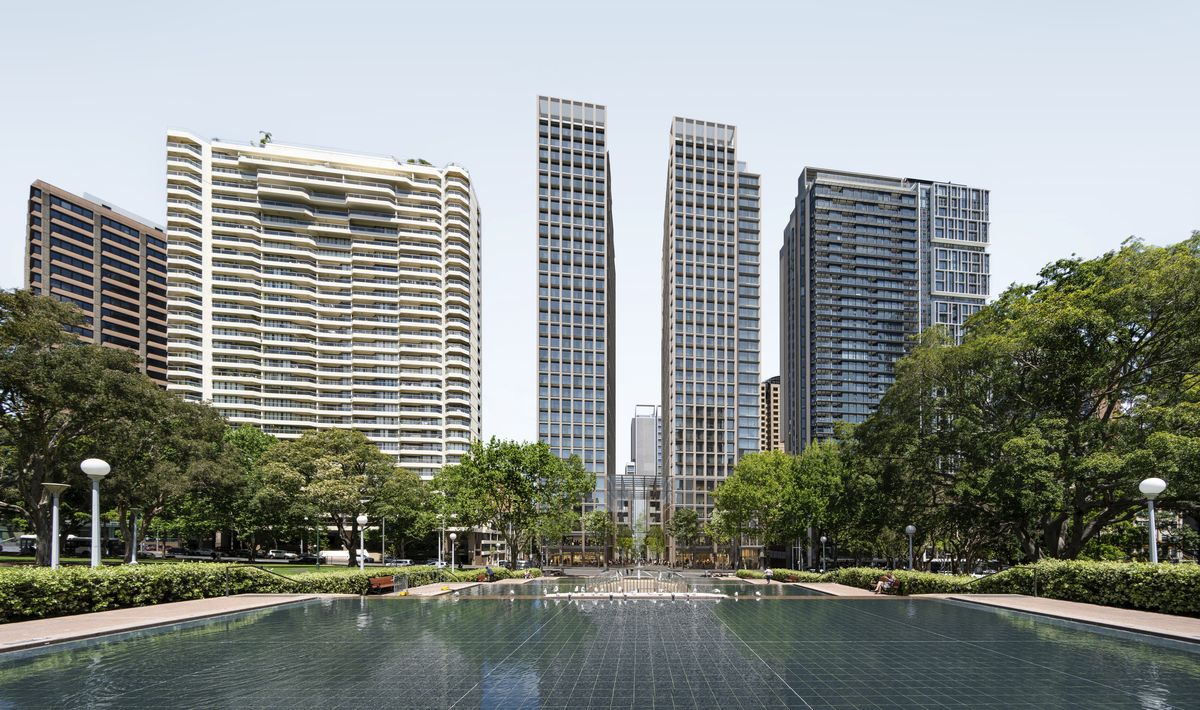 Central Sydney towers designed to follow Hyde Park's 'axial symmetry ...