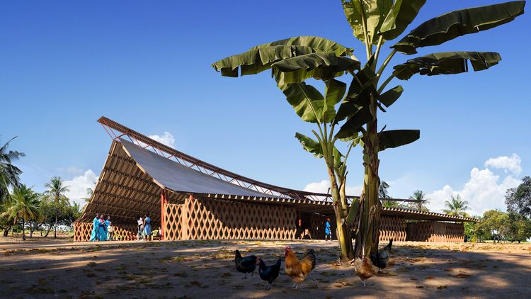 Design unveiled for Tanzanian community hall with 3D-printed earth ...