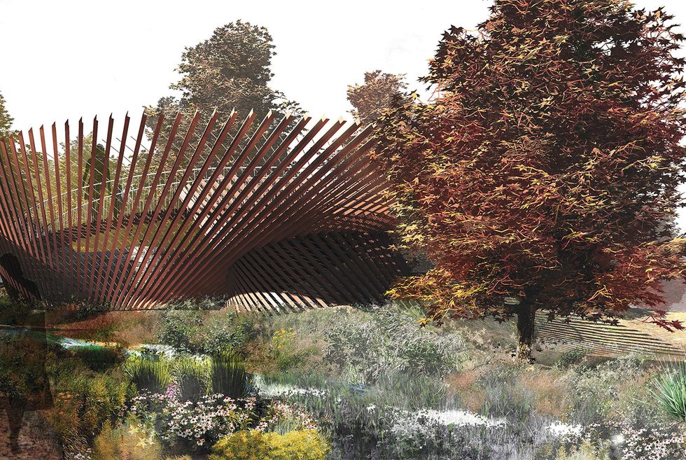 Freefall: A spiralling sculpture | ArchitectureAu