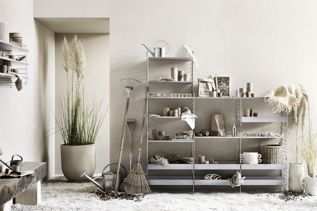 Iconic Swedish shelving system goes outdoor | ArchitectureAu