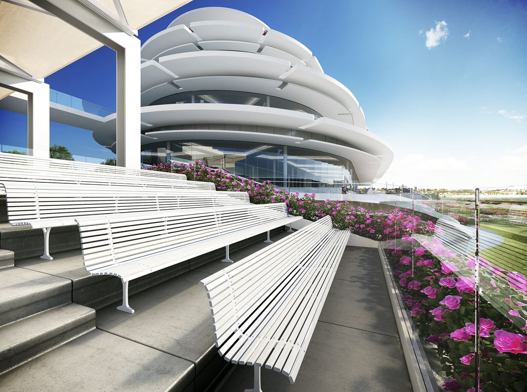Bates Smart designs new members’ stand for Flemington Racecourse ...