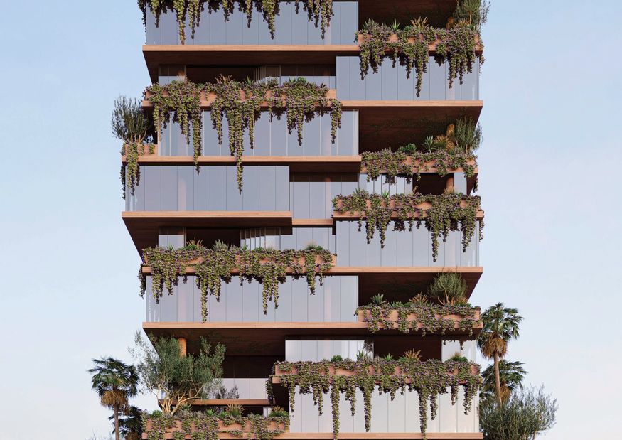 Tower with cascading landscape proposed for Brisbane | ArchitectureAu