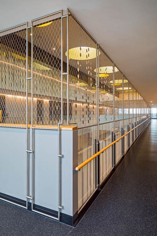 Tensile's Webnet Frames used in hospital atriums | ArchitectureAu