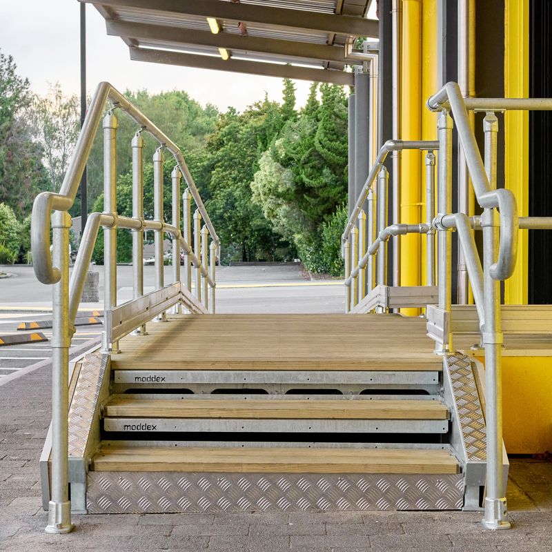 Ezibilt ramp, walkway and stair solutions by Moddex | ArchitectureAu