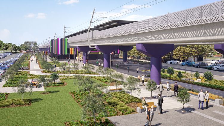 Two more Melbourne station designs unveiled | ArchitectureAu