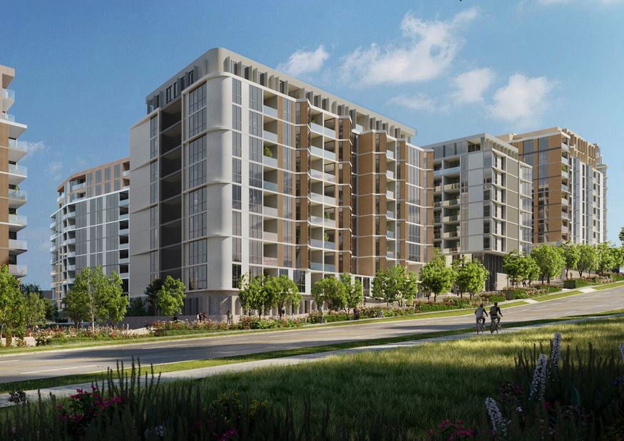 Six-building cluster in Western Sydney to be formed of acute angles and ...