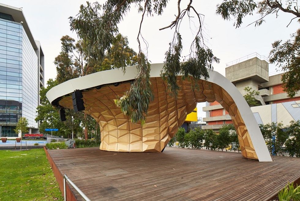 Soundshell designed and built by students wins award | ArchitectureAu