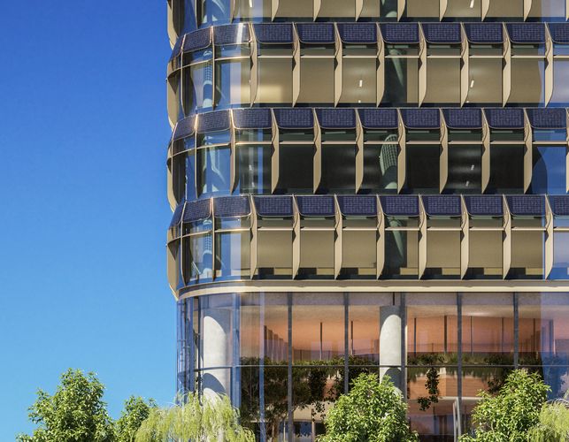 Melbourne office tower to be clad in solar panels | ArchitectureAu