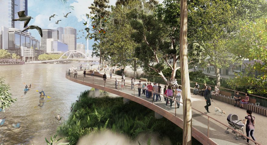 Design ideas unveiled for Melbourne’s Greenline | ArchitectureAu