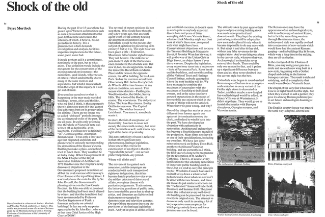 Shock of the old | ArchitectureAu