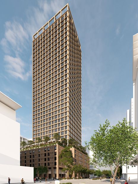 Hybrid timber tower approved for development in Perth | ArchitectureAu