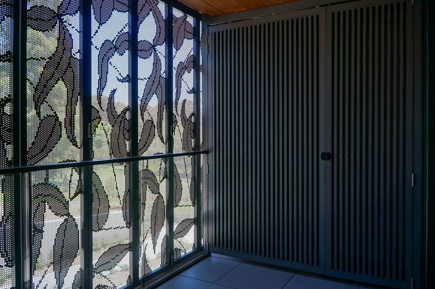 Perforated metal in architectural lighting by Arrow Metal | ArchitectureAu