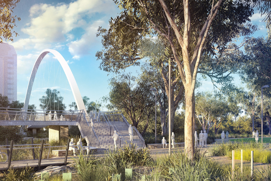 Australia’s first diagonal span arch bridge mooted for Parramatta ...