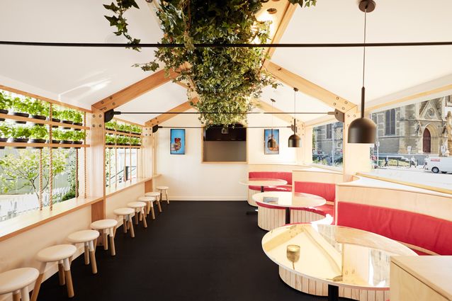Archiblox prefab pop-up ice cream shop opens its doors | ArchitectureAu