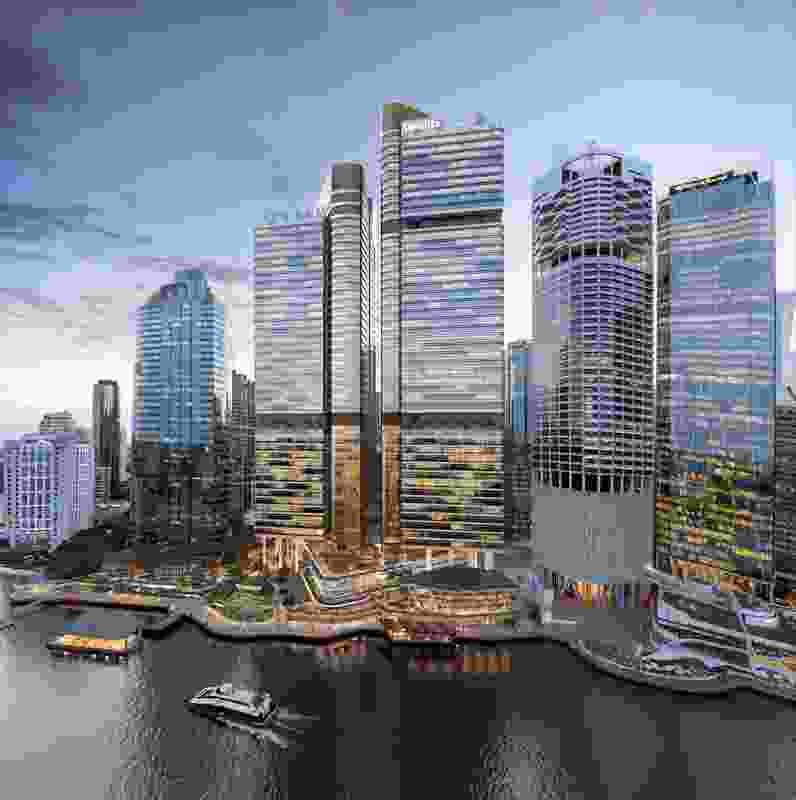 Dual towers to rise from Brisbane riverfront | ArchitectureAu