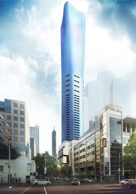 Approved Melbourne tower skirts new planning controls | ArchitectureAu