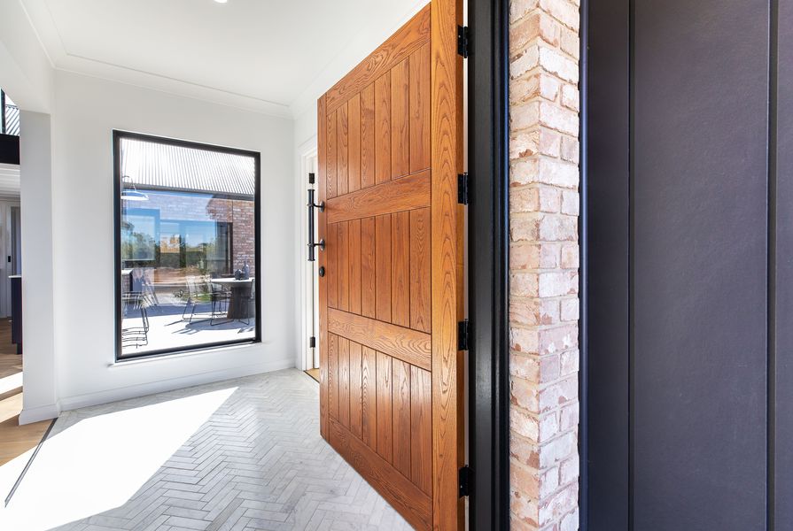 BAL29-compliant timber doors by Parkwood Doors | ArchitectureAu