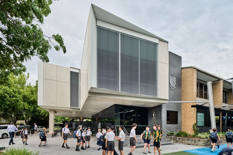 External Venetian Blinds for St Kevin's College from Shade Factor ...