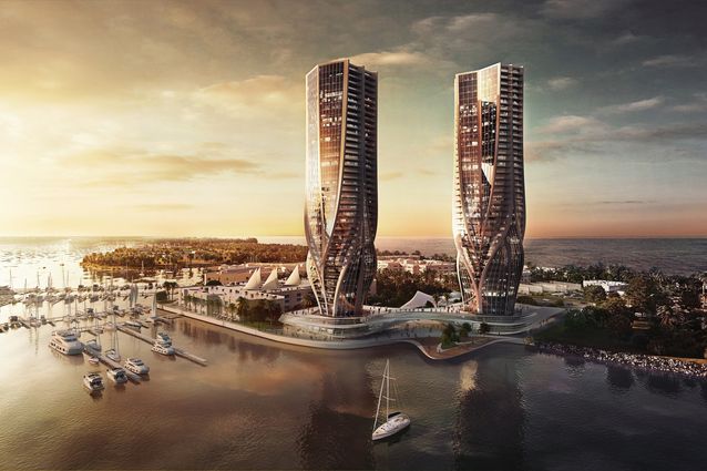 Double take: Zaha Hadid's twin towers on the GC | ArchitectureAu