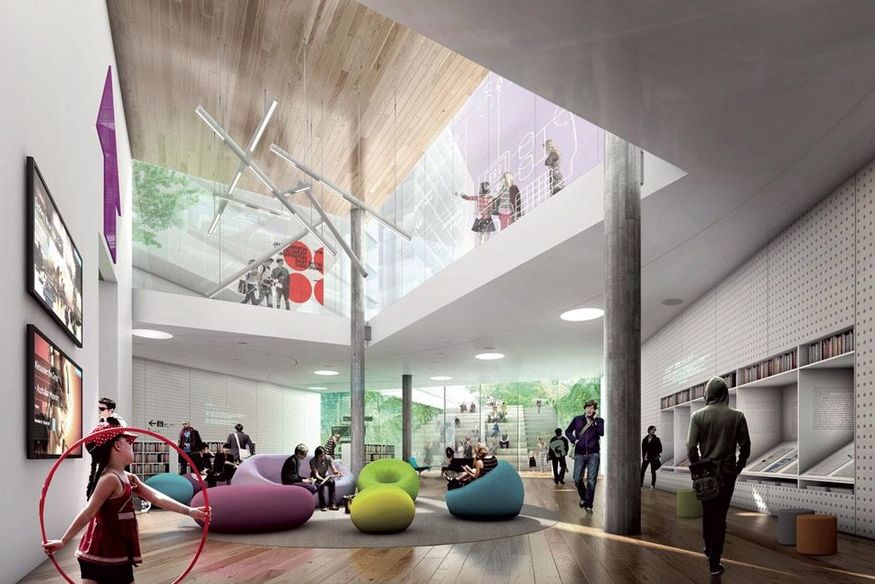 Green Square Library & Plaza unveiled | ArchitectureAu