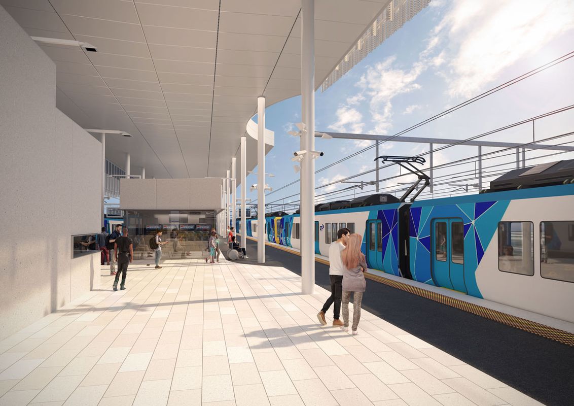 Refreshed design for Frankston station as construction begins ...