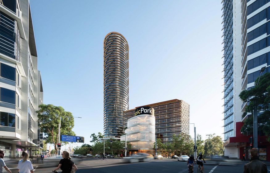 45-storey tower proposed as part of Sydney Olympic Park development ...