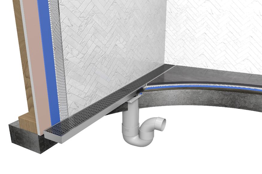 Wall-to-wall shower channels specified for Victoria & Vine | ArchitectureAu