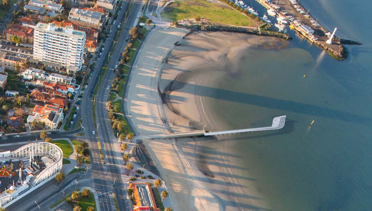 Wave design wins St Kilda jetty ideas competition | ArchitectureAu