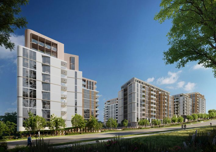 Six-building cluster in Western Sydney to be formed of acute angles and ...