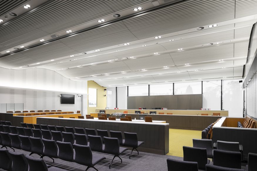 Screenwood ceilings at ACT Law Courts | ArchitectureAu
