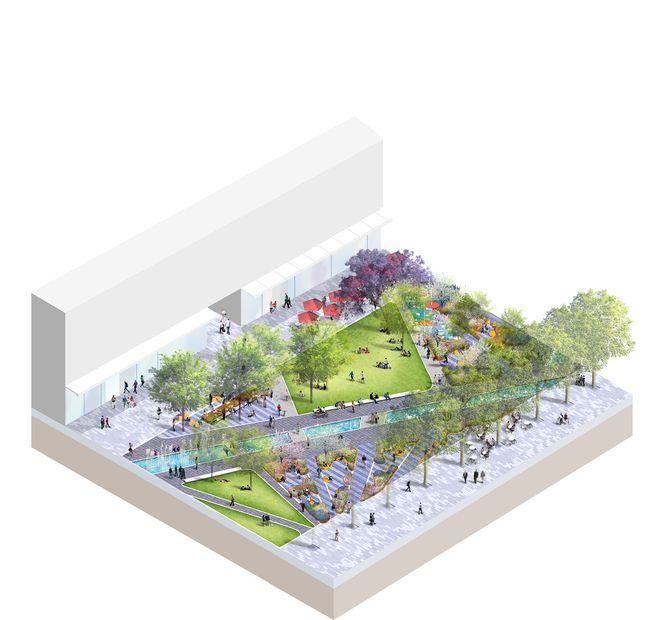 Draft concept design for Parramatta Square public domain unveiled ...