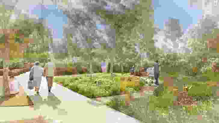 Construction begins on new Melbourne memorial park | Landscape Australia