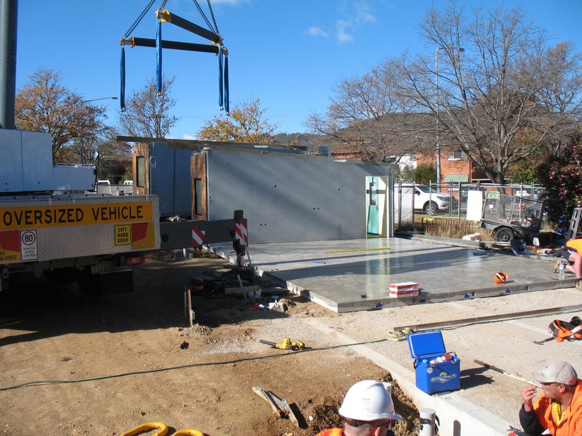 Precast concrete bathroom modules by Strine Environments | ArchitectureAu