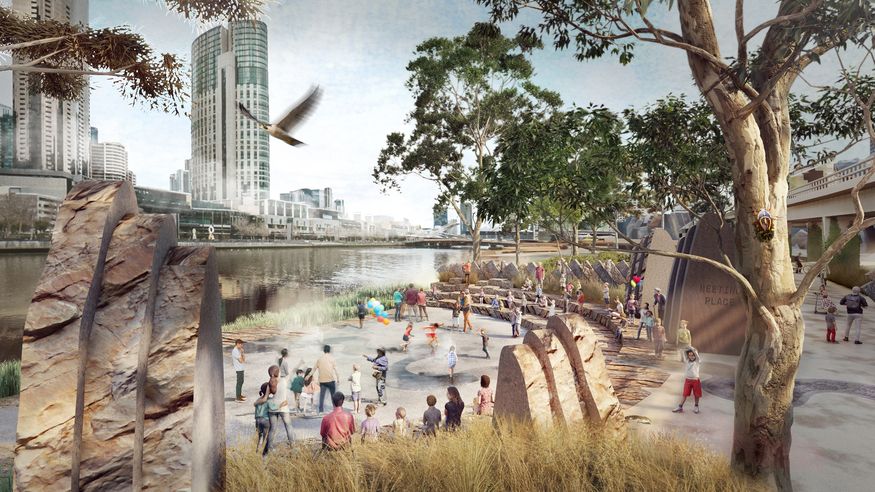 Design ideas unveiled for Melbourne’s Greenline | Landscape Australia