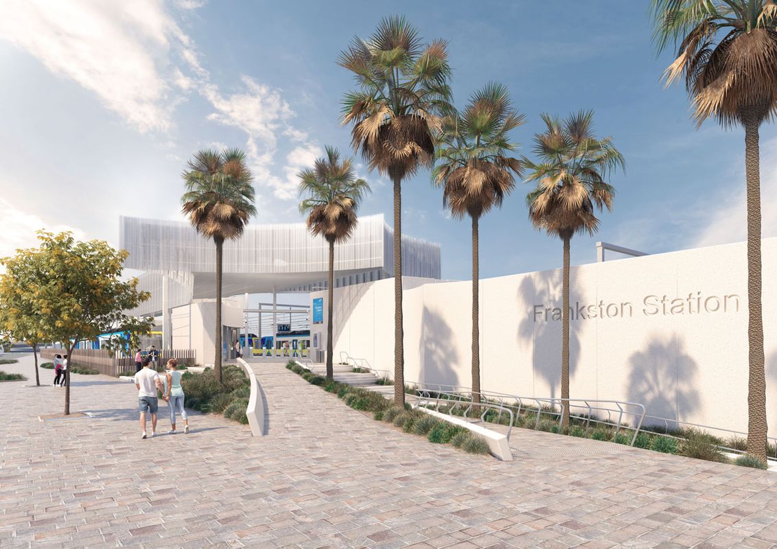Refreshed design for Frankston station as construction begins ...
